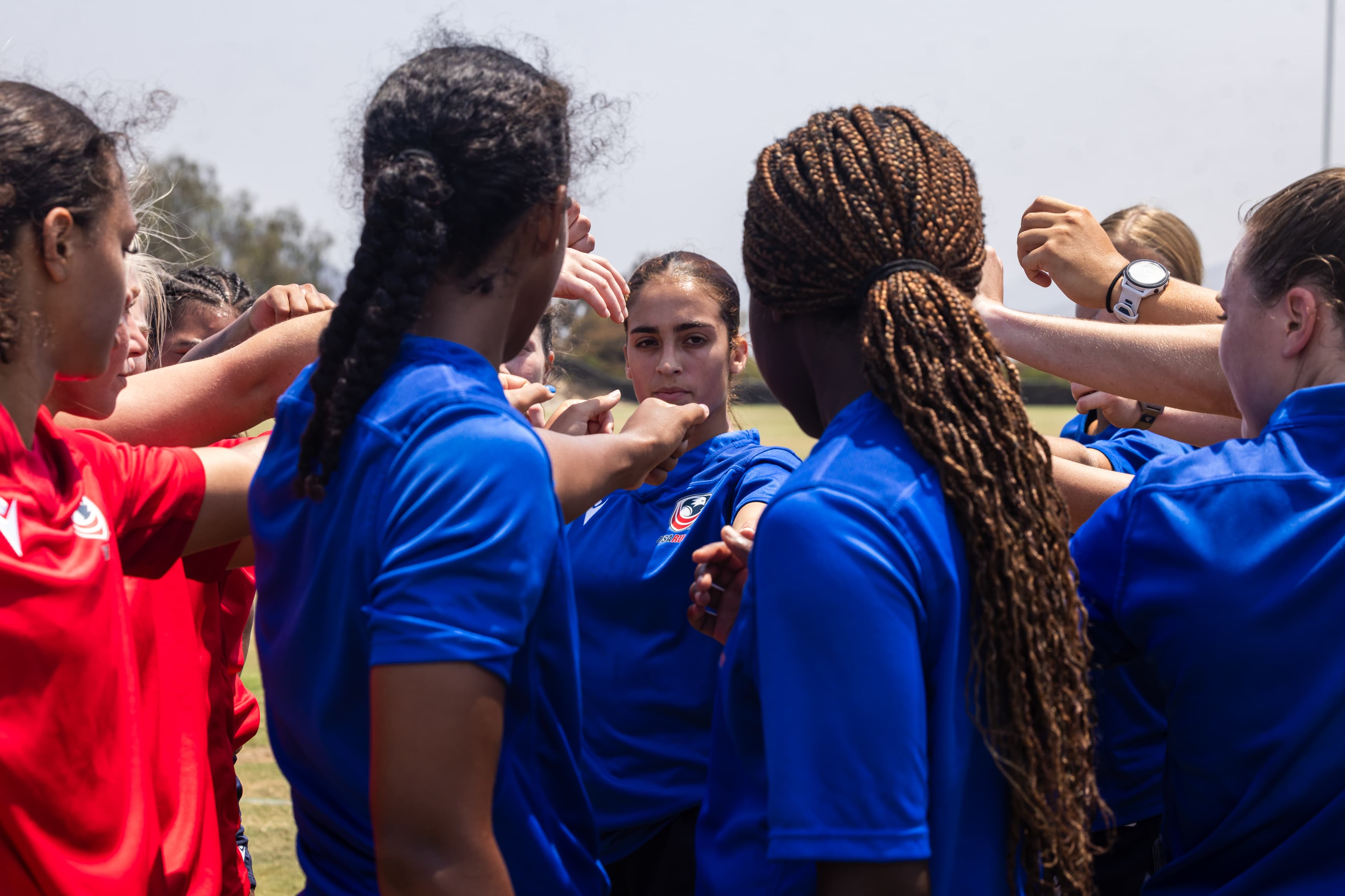 Women's U23 Sevens get to work at Winter Camp